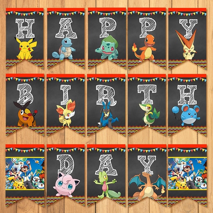 Pokemon Birthday Sign