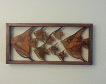 Popular items for metal fish art on Etsy