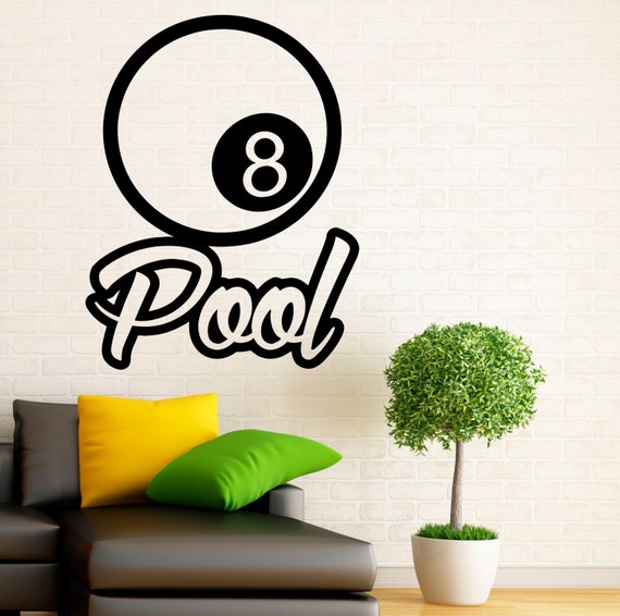 Billiard Pool Wall Decal Vinyl Stickers Snooker Sports Game