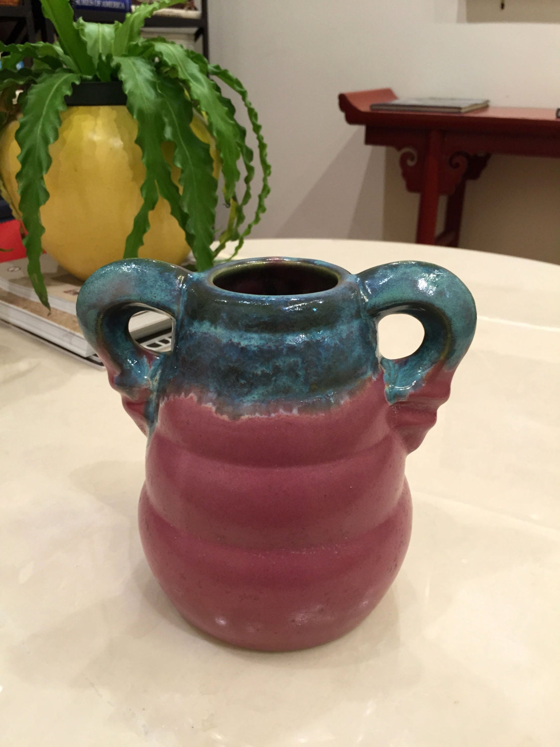 Fulper Pottery Handled Beehive Vase 818 S Art Pottery