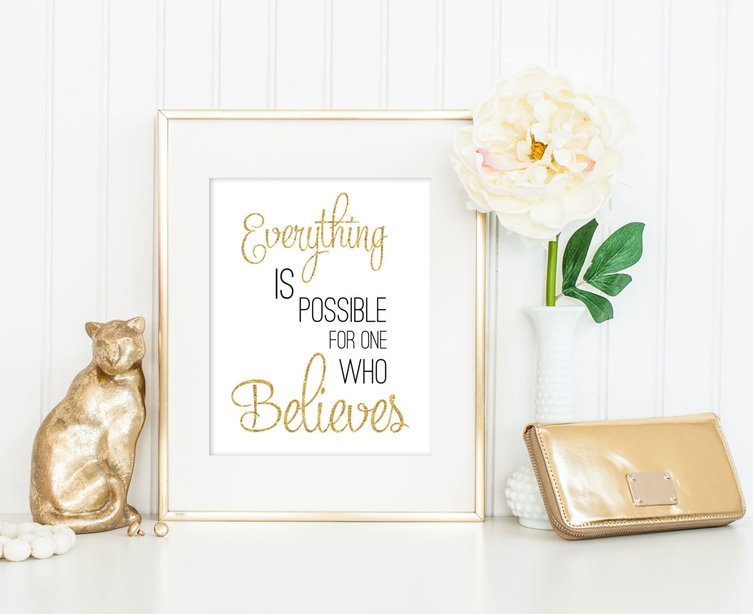 Everything Is Possible Print / Jesus Print / Bible Verse Print
