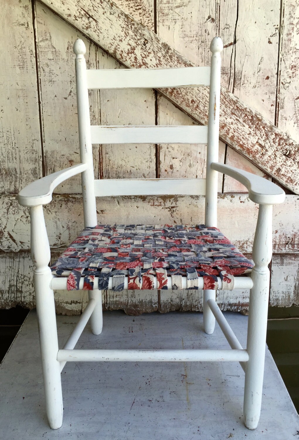 Vintage Antique Childs chair with woven cloth seat – Haute Juice