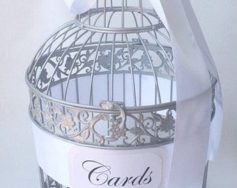Bird cage card box | Etsy