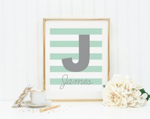 Popular items for mint grey nursery on Etsy
