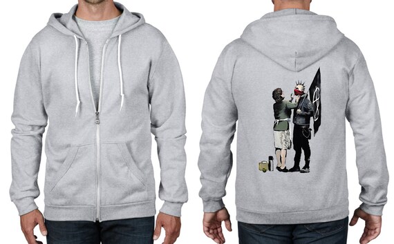 Banksy Punk Mum Full Zip Hoodie