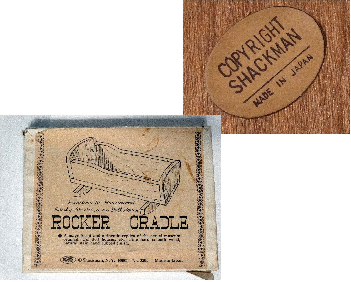 Shackman Rocker Cradle – RARE – Vintage – Haute Juice