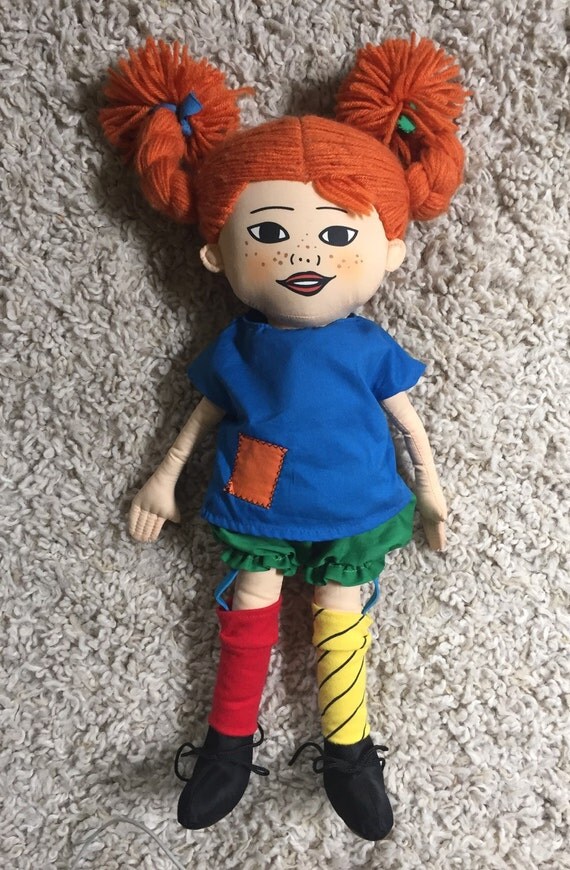 Pippi Longstocking Doll. Swedish Pippi 18.5 Plush by BoWinston