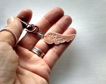 Memorial Keychain Keepsake Gift for Loss of Loved One