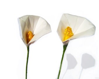 Unique paper calla lily related items | Etsy