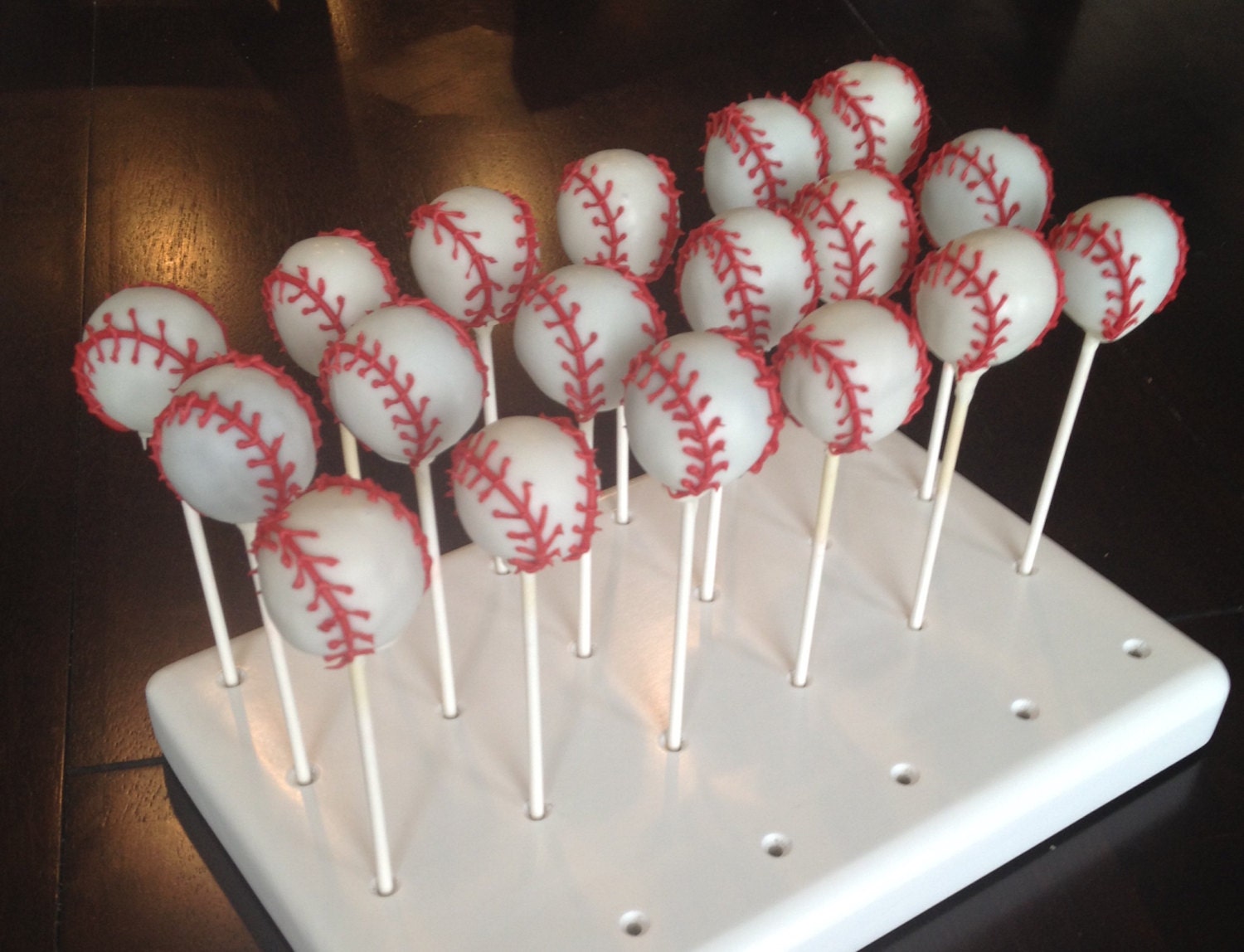 Baseball Cake Pops