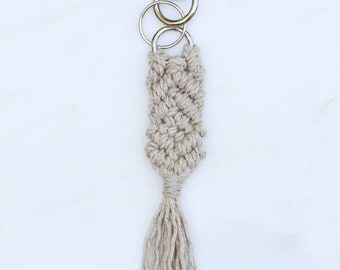 Unique macrame keychain related items | Etsy