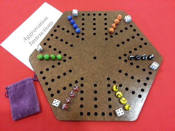 TRAVEL SIZE Aggravation 6 Player Board Game By GameBoardsandmore