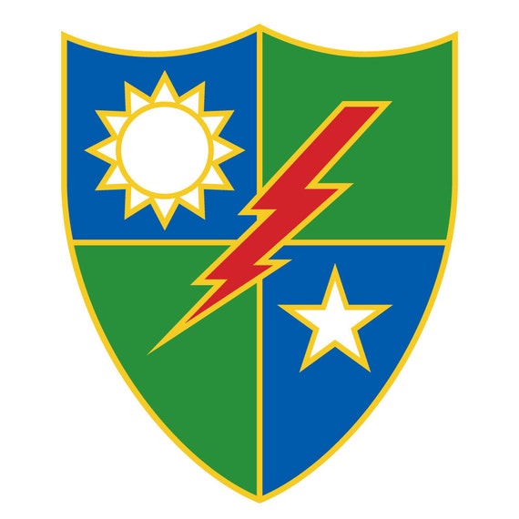 US Army 75th Ranger Regiment DUI Patch Decal by BentWookieDecal