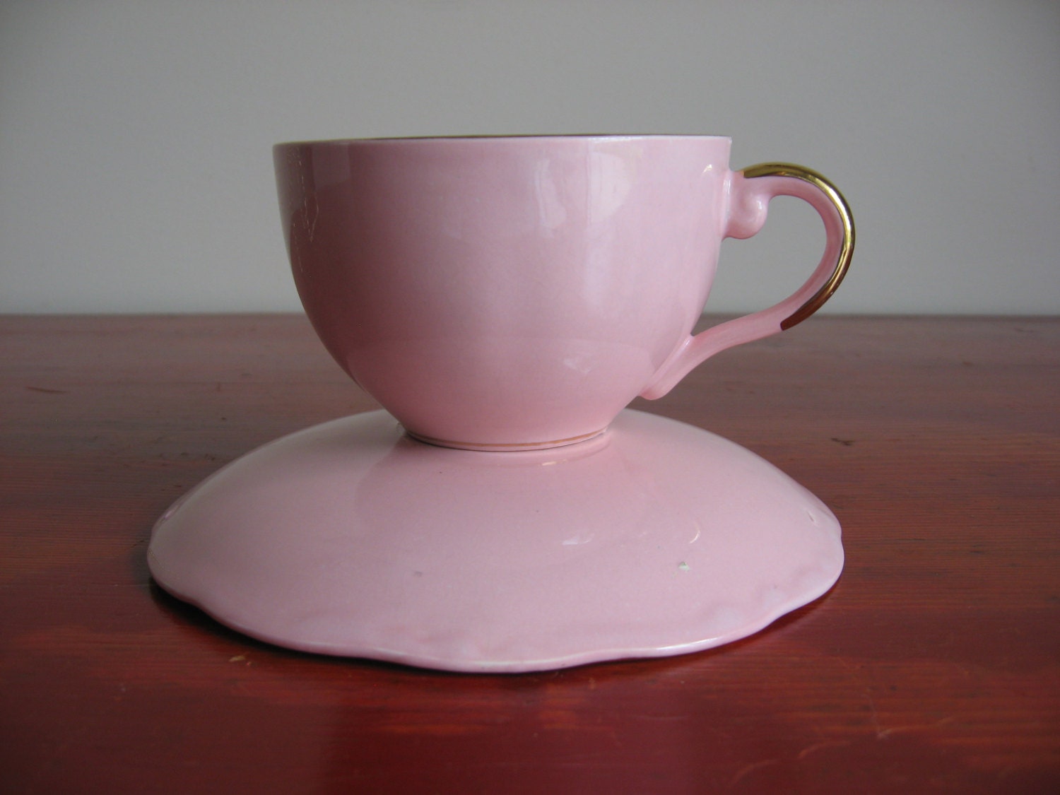 Vintage Royal Leighton Ware Tea Cup and Saucer-England