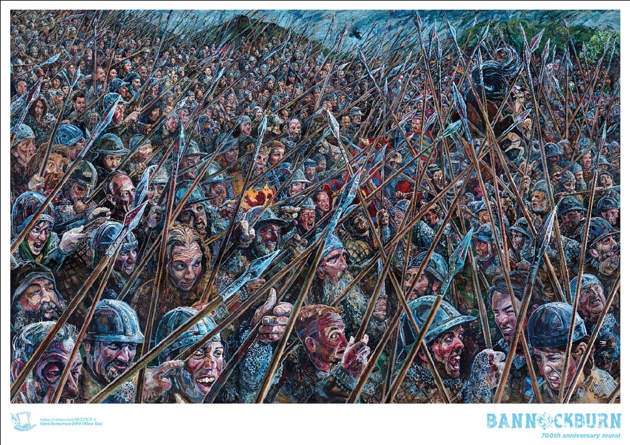 The Battle Of Bannockburn 700th Anniversary Mural Posters