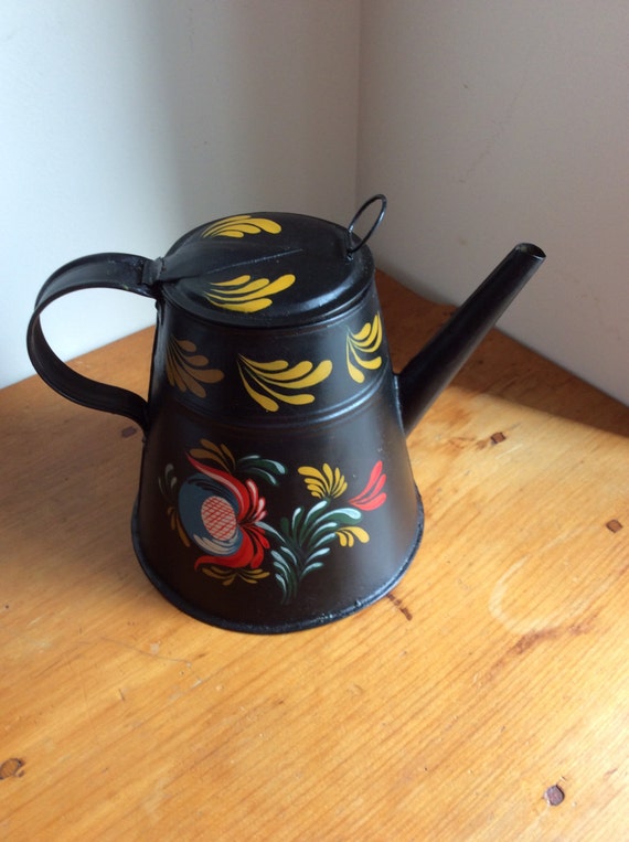 Antique Tin Coffee Pot