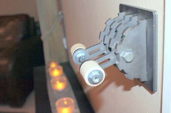 Industrial Steampunk Double Light Switch Plate w/ by PuzzlePros