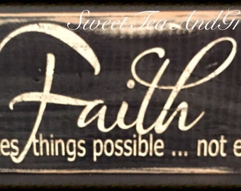 Unique faith sign related items | Etsy