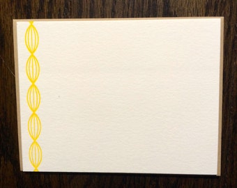 Border note cards | Etsy