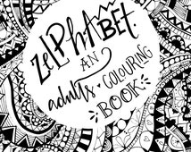 Unique zentangle alphabet related items | Etsy