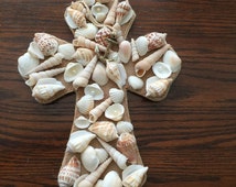 Popular items for sea shell cross on Etsy
