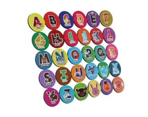 Popular items for alphabet magnets on Etsy