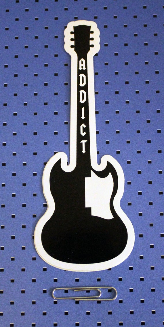 Gibson SG Guitar Addict Bumper Sticker
