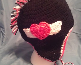 Rainbow Mohawk Hat PDF Crochet Pattern