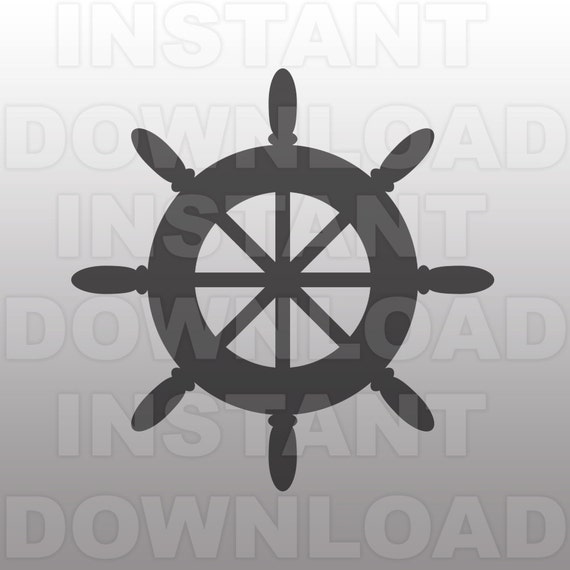 Ships Wheel SVG FileNautical SVG File-Cutting Template-Vector