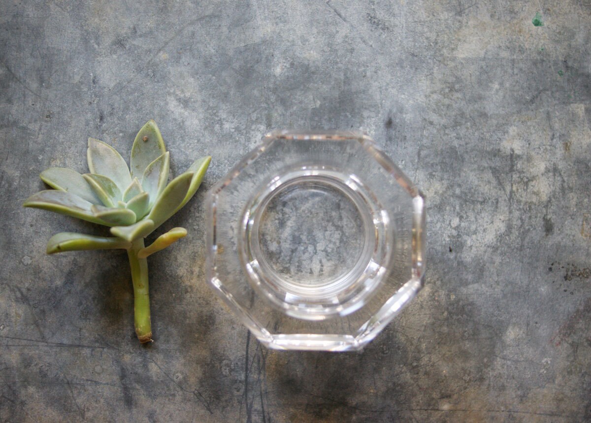 Vintage Inkwell Glass Insert by the Davis Company from 1916
