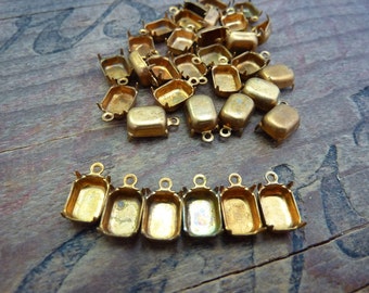 Vintage Copper Prong Sew On Setting SS40 or by houseoftwinkle