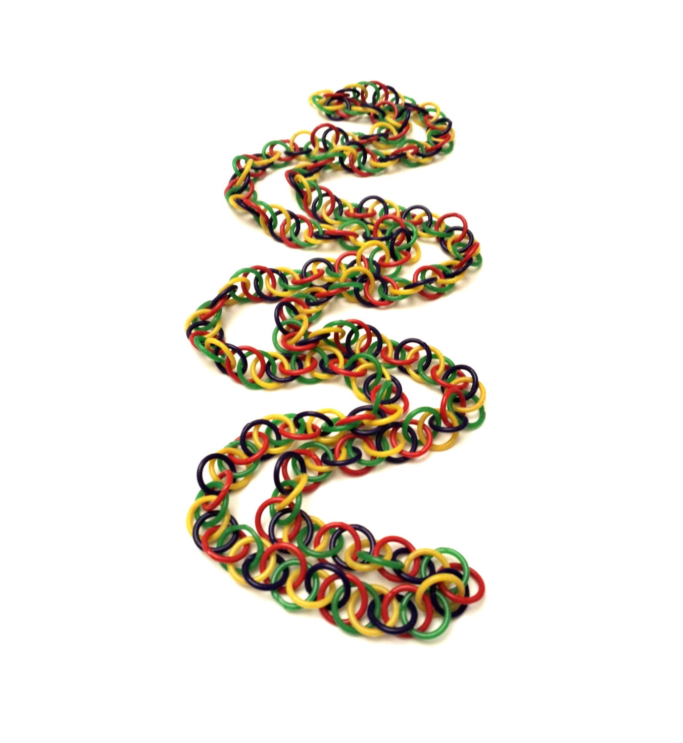 Celluloid Chain Necklace, Antique 1930s Plastic Jewelry, Vintage ...