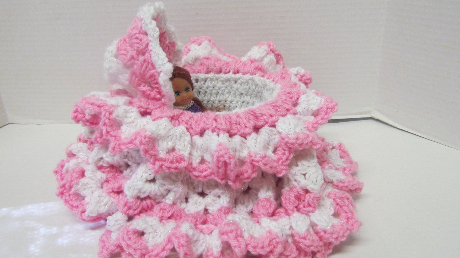 Handmade Crochet Church Amigurumi PurseLittle Girl PurseDoll