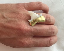 Popular items for shark tooth ring on Etsy