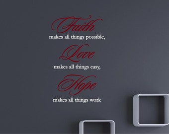 Faith makes all things possible Hope makes all by EpicDesignsDecor
