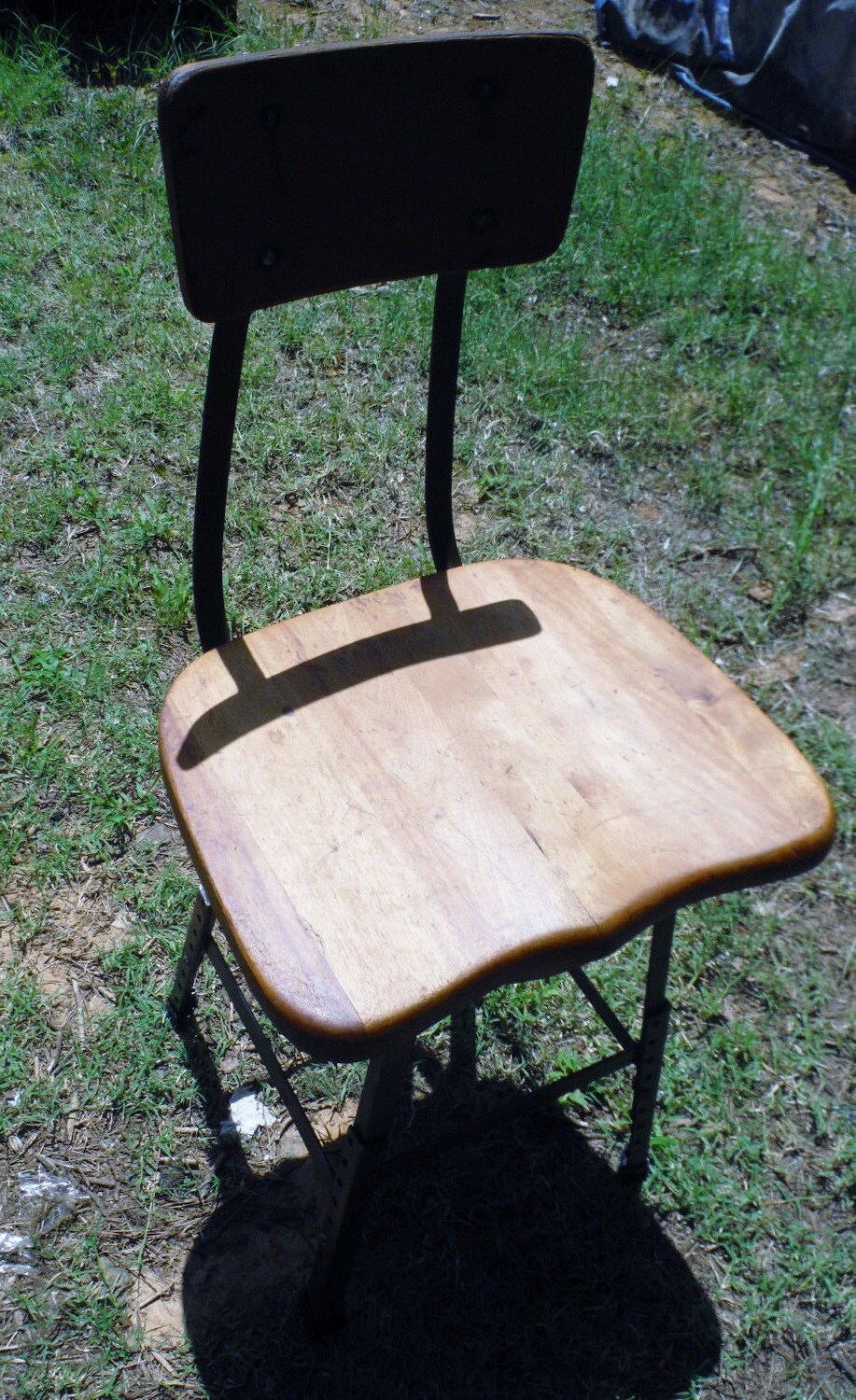 Antique Vintage Royal Metal Mfg Co. Utilitarian Industrial Chair ...