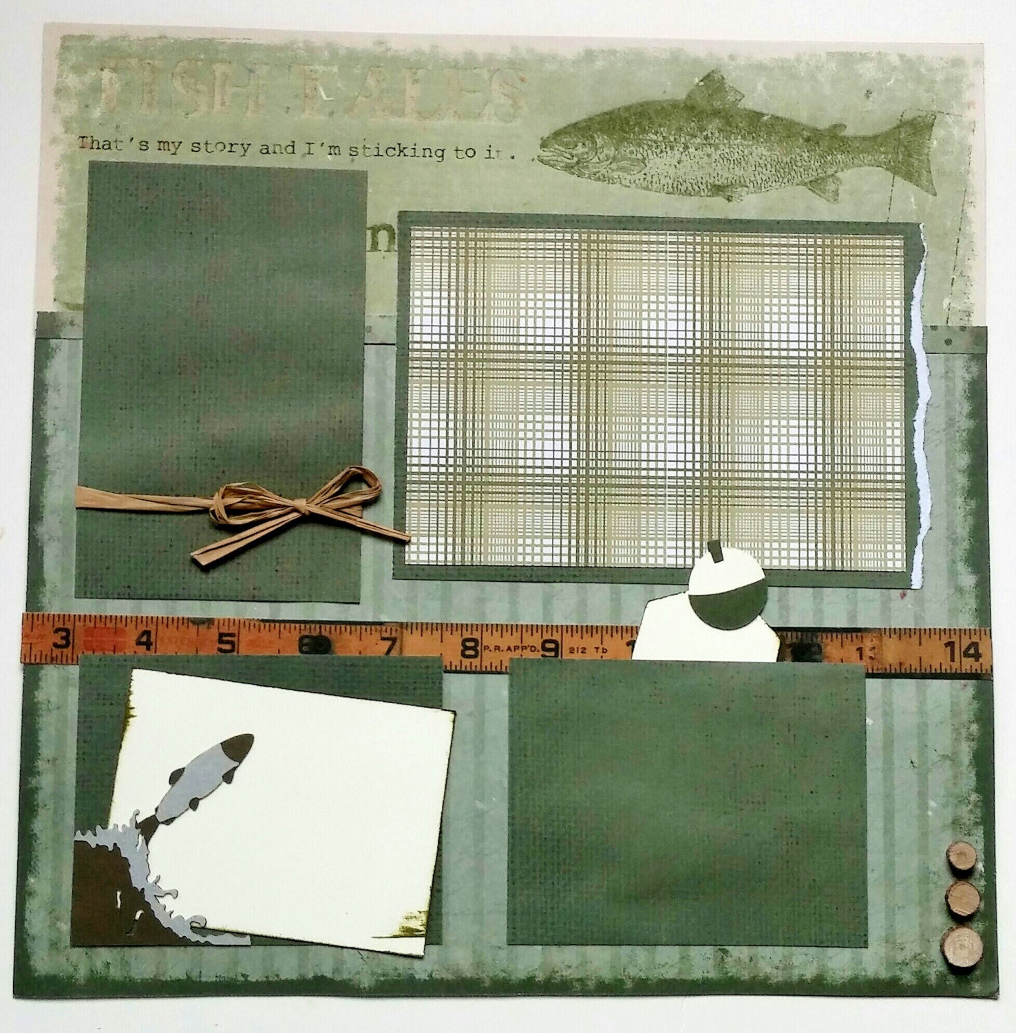 12x12 Fishing Scrapbook 12x12 Fishing Premade Scrapbook