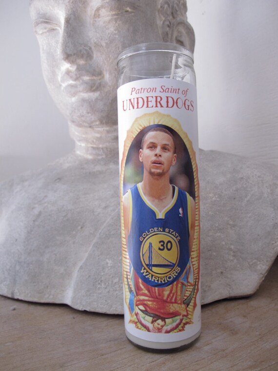 Stephen Curry Prayer Candle Golden State Warriors Basketball