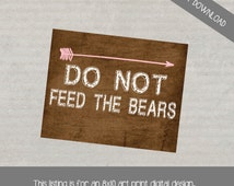 Unique bear signs related items | Etsy