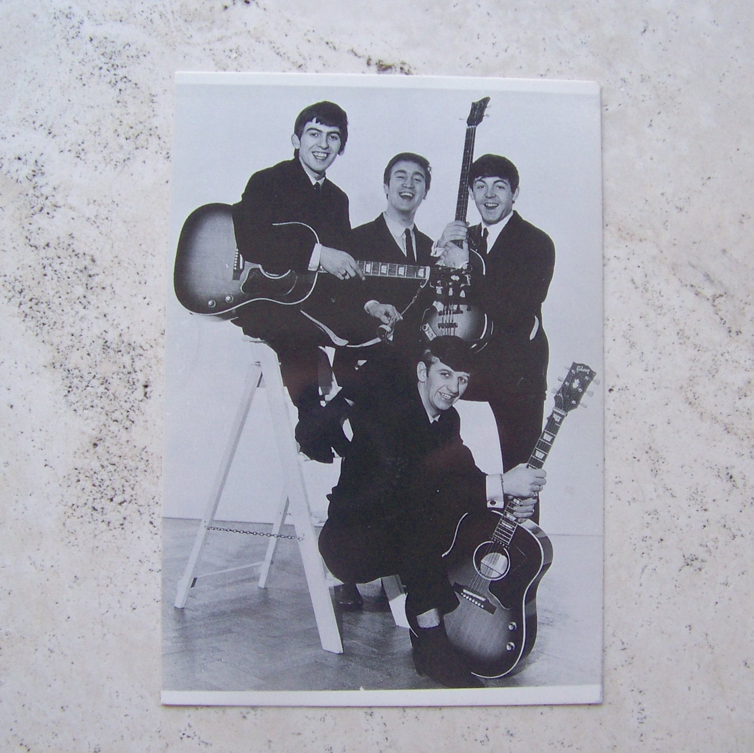 Vintage Beatles Postcard Rock Group Beatles Photo by CynthiasAttic