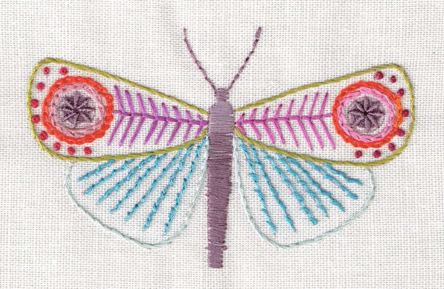 Butterflies Transfer for Hand Embroidery