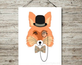 Dapper animals | Etsy