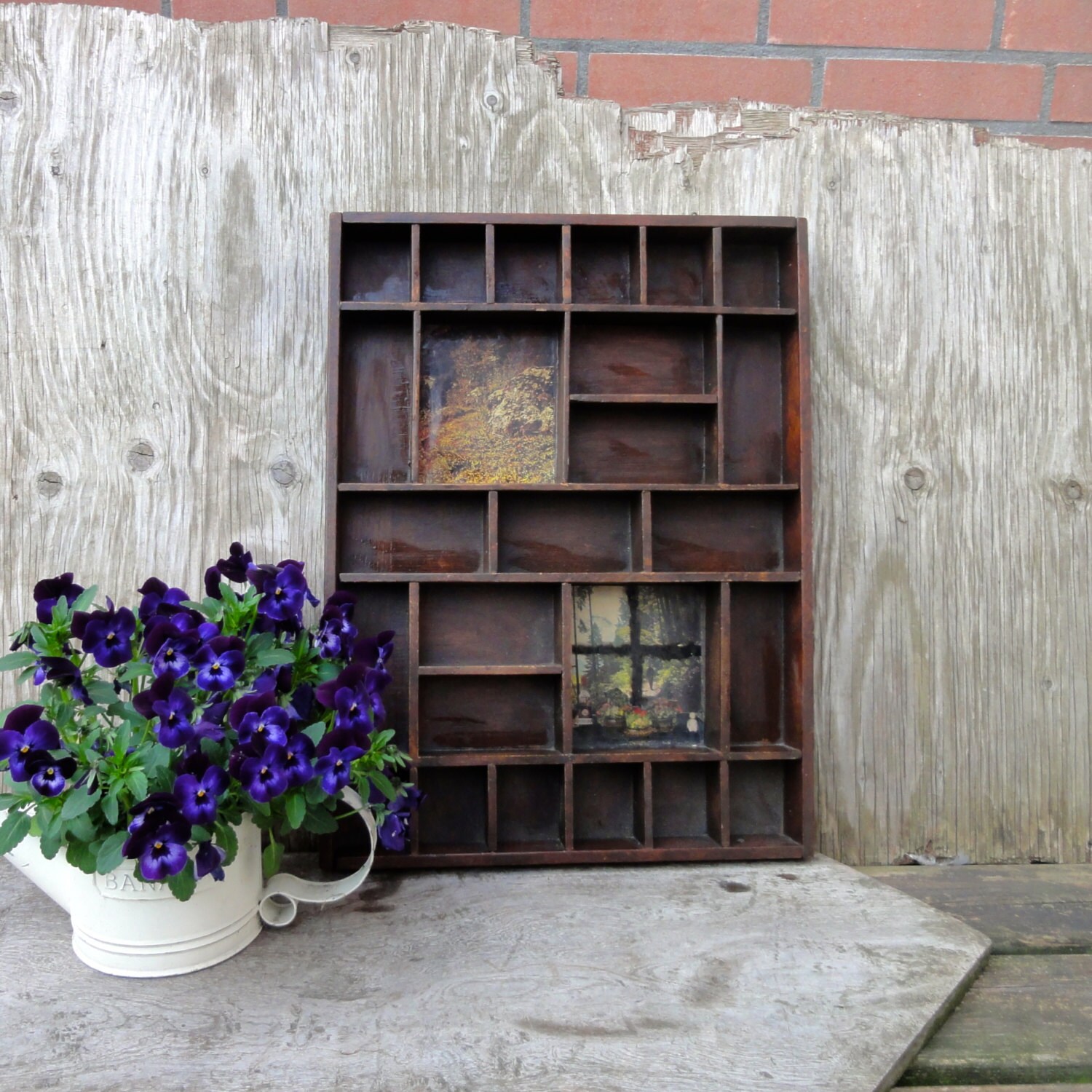 Wood Shadow Box Vintage Treasury Display Case Box Tray – Haute Juice