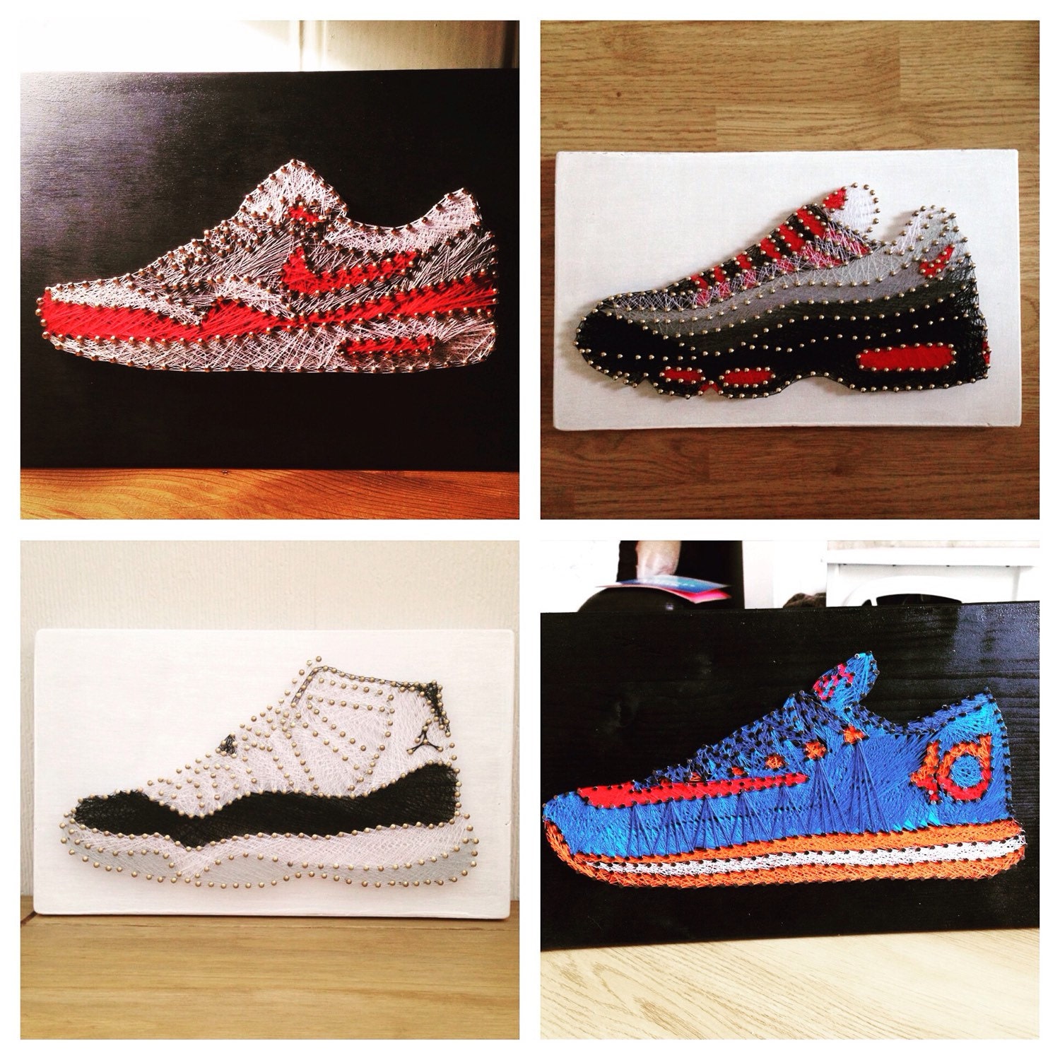 Handmade Custom String Art Shoe