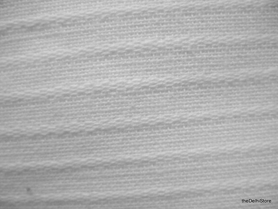 47" Wide White Textured Ribbed Cotton Fabric Sold by Yard from ...