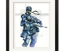 Unique foxhound art print related items | Etsy