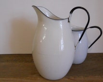 Popular items for white enamelware on Etsy