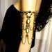 Armlet. Arm Chain. Upper Arm Bracelet. Metal. Silver Color.