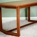 Small Coffee Table made in Cherry with Walnut accents