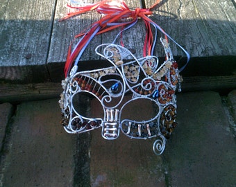 Wire masquerade mask | Etsy